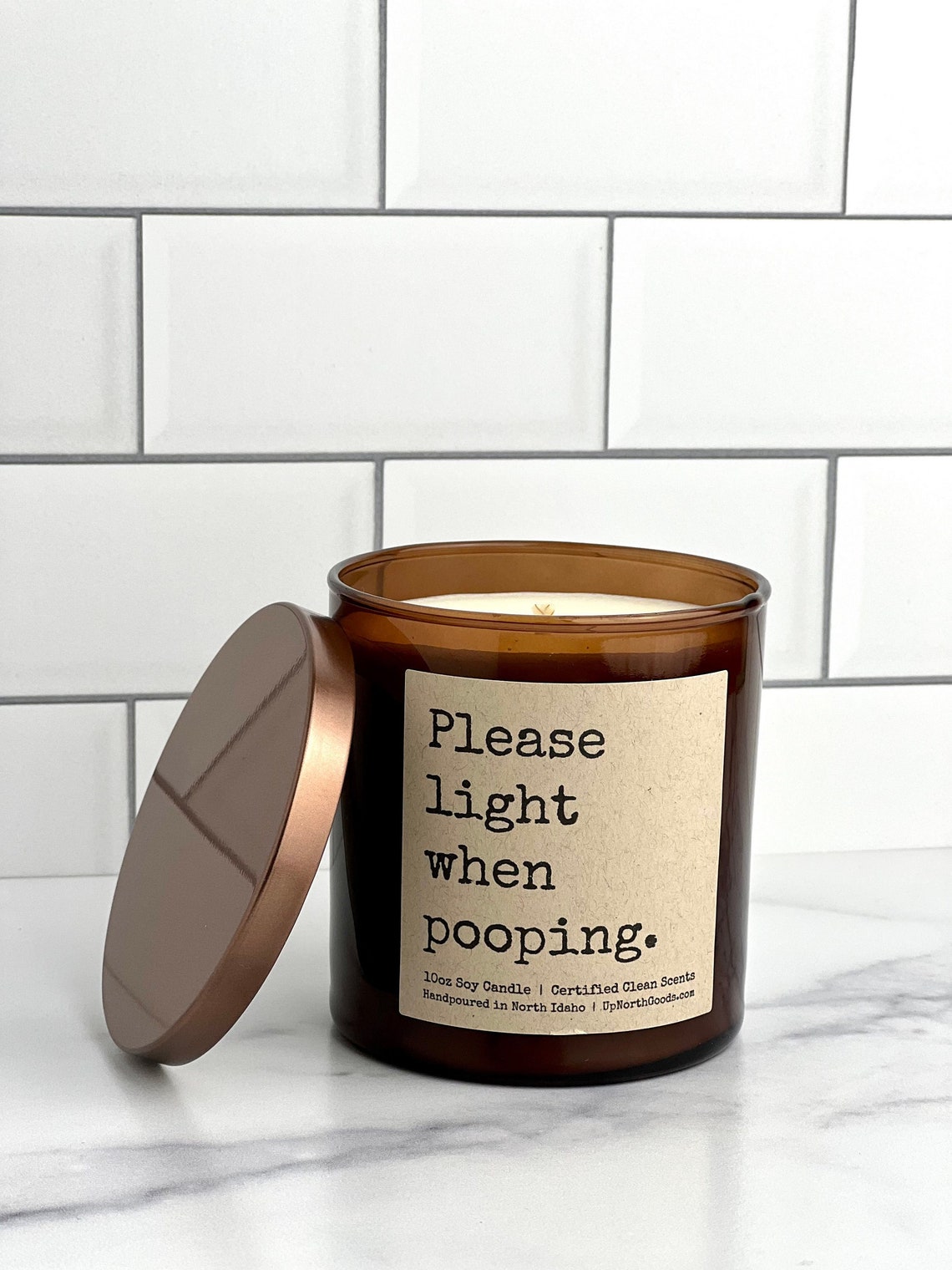 Please Light When Pooping Soy Candle - Etsy