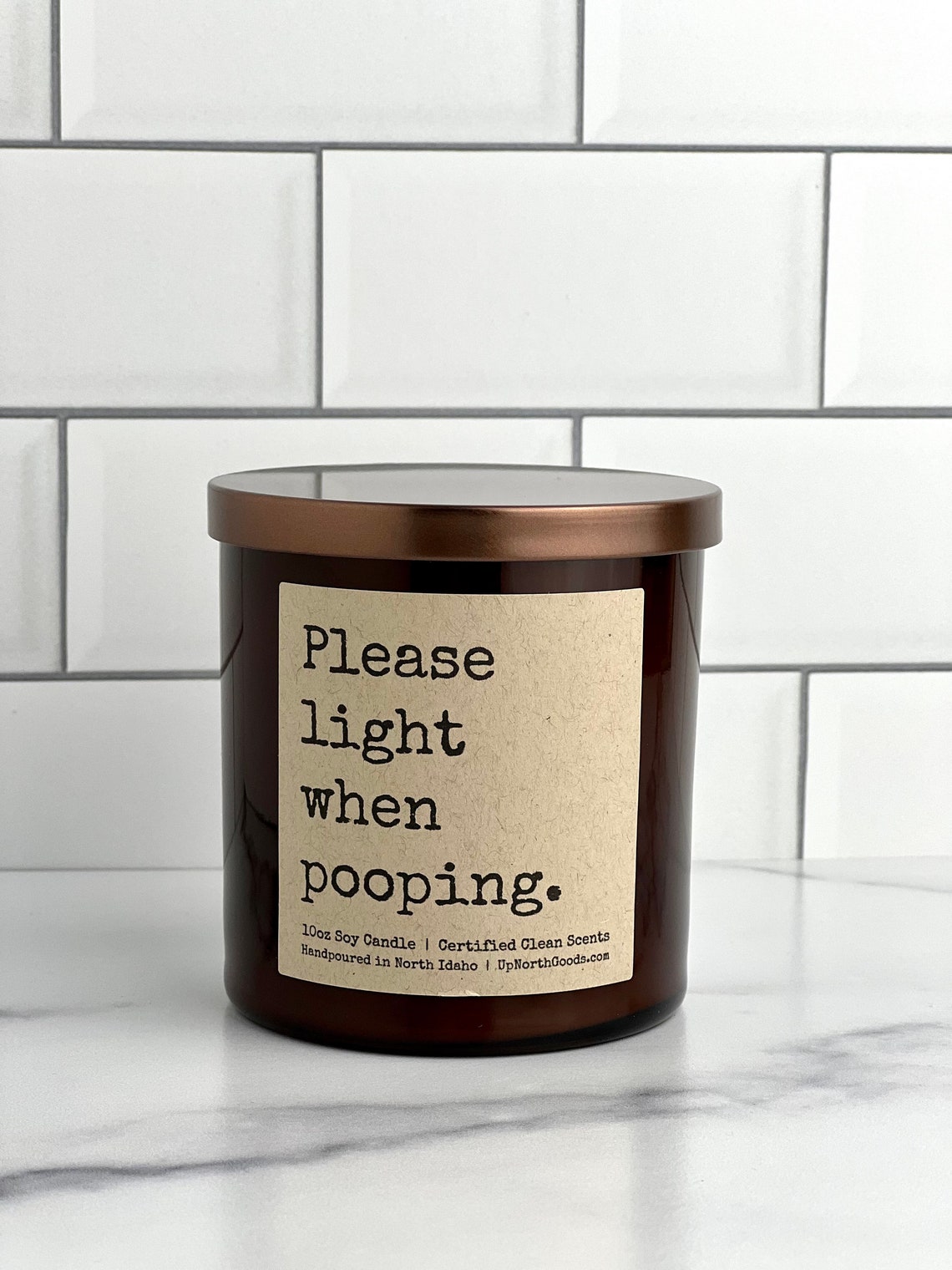 Please Light When Pooping Soy Candle - Etsy