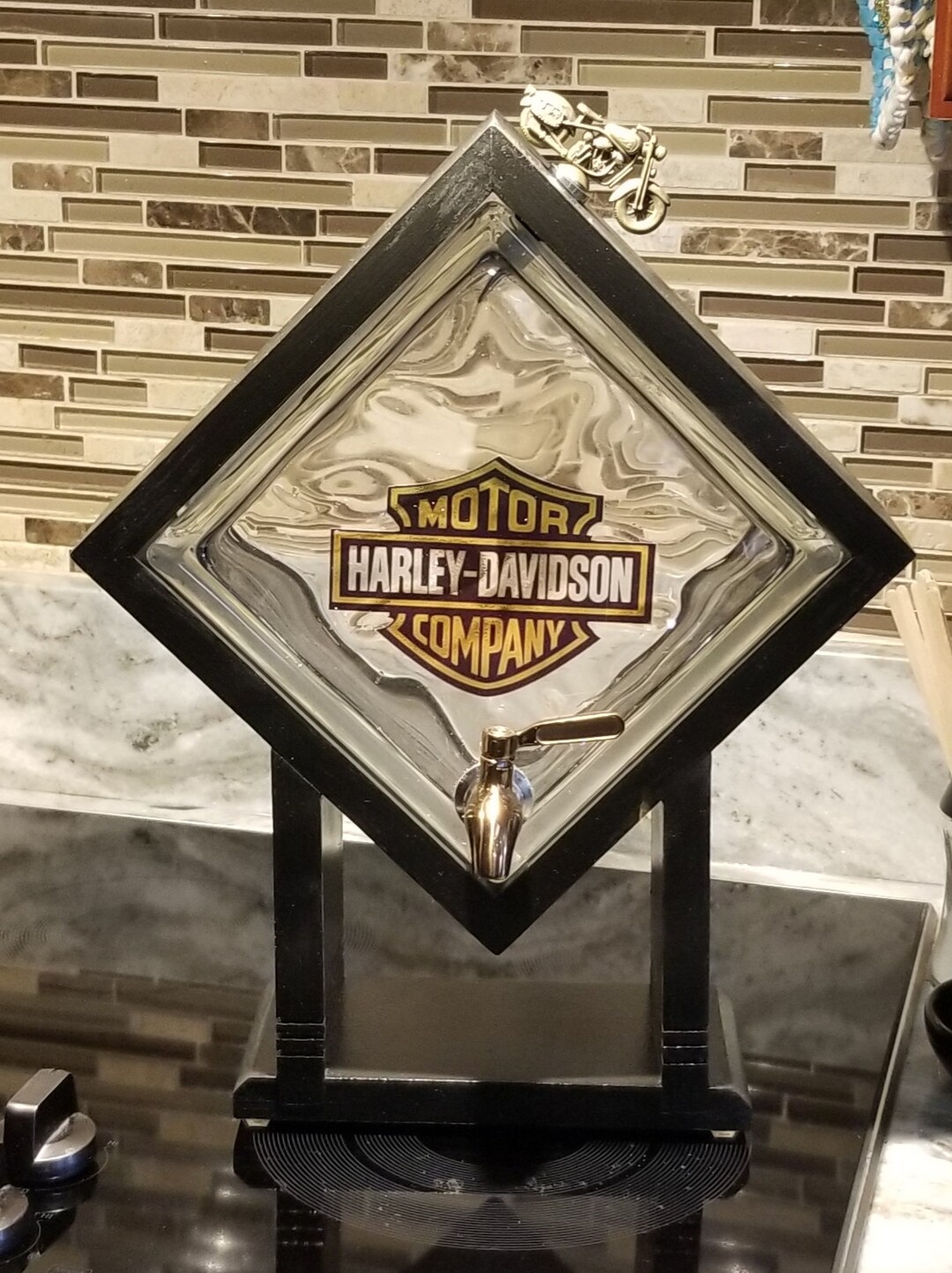 Whiskey Glass Block Decanter - Etsy