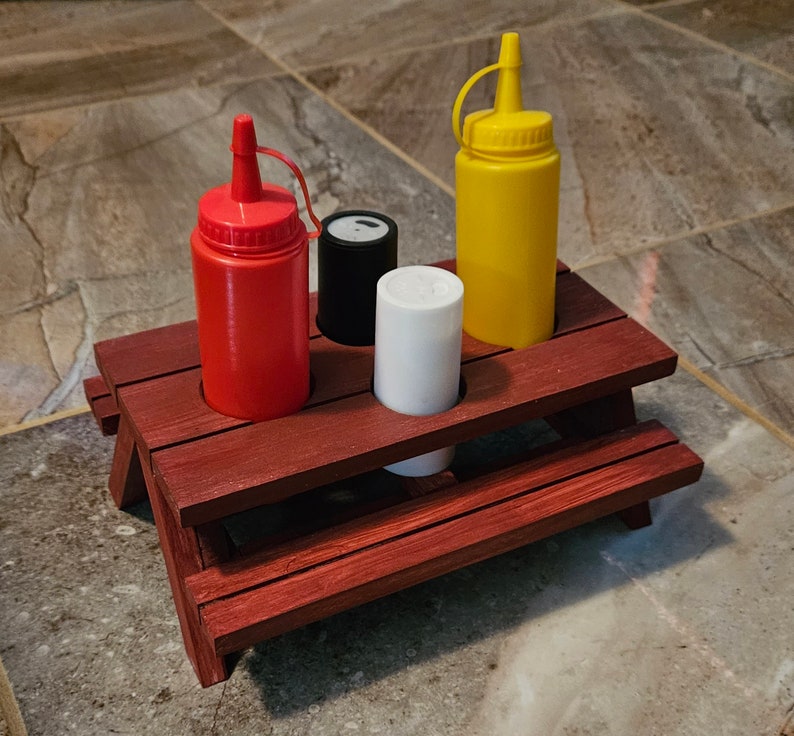 Picnic Table Condiment Caddy LK - Etsy