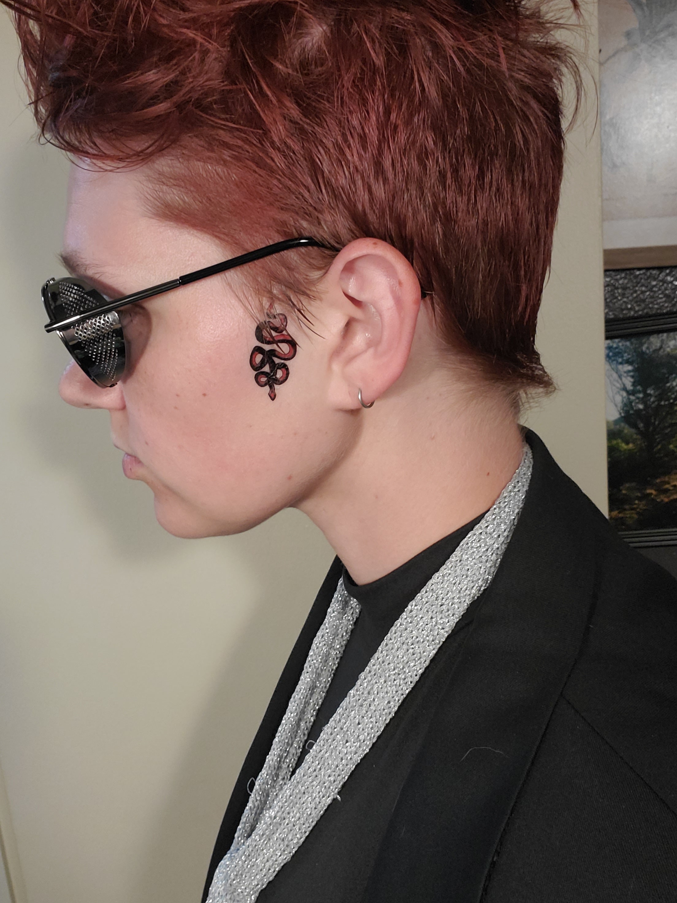 Crowley Snake Temporary Tattoo Good Omens Cosplay pack of 2 - Etsy