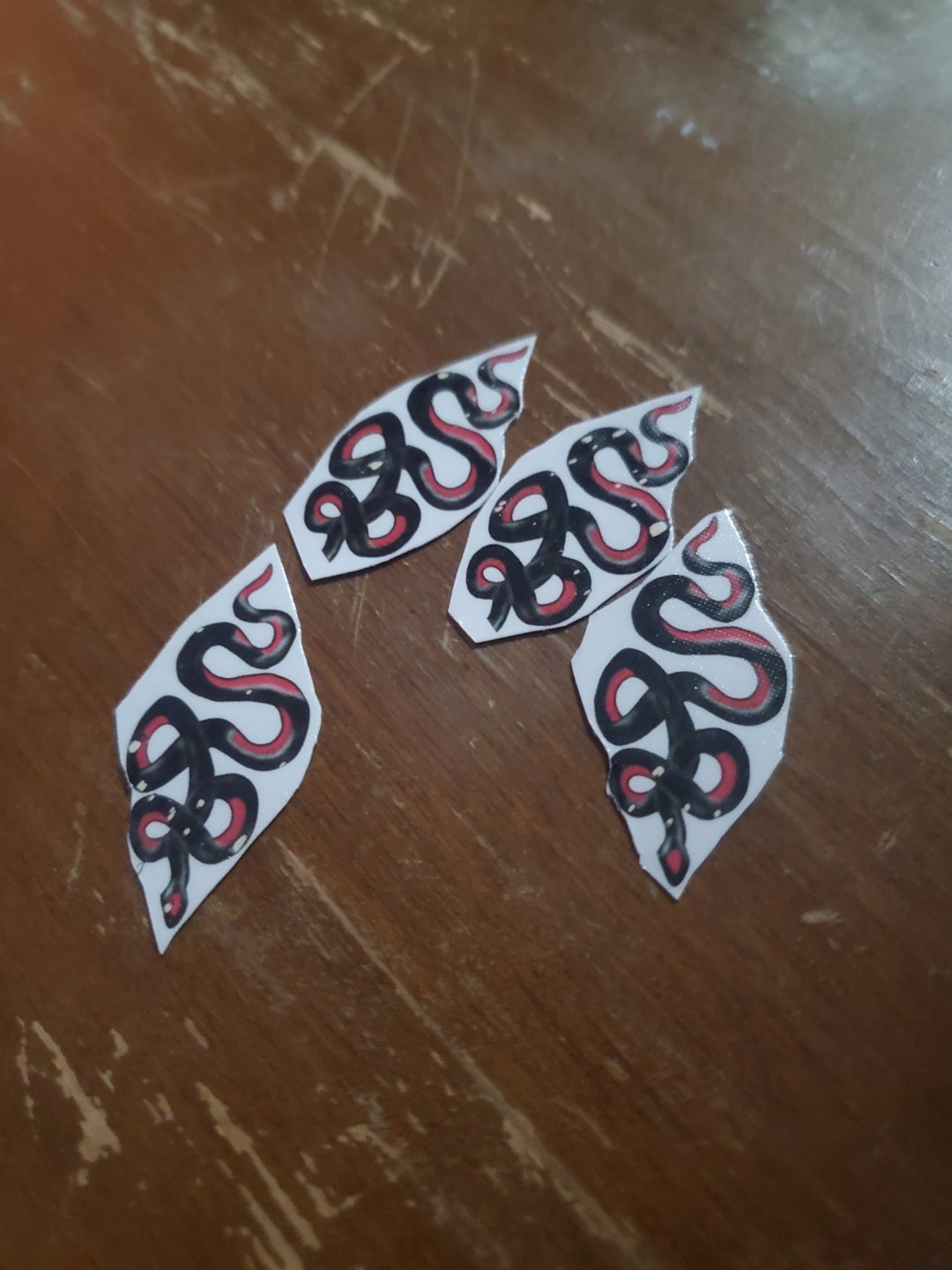 Misprint Crowley Snake Temporary Tattoo Good Omens Cosplay pack of 2 - Etsy