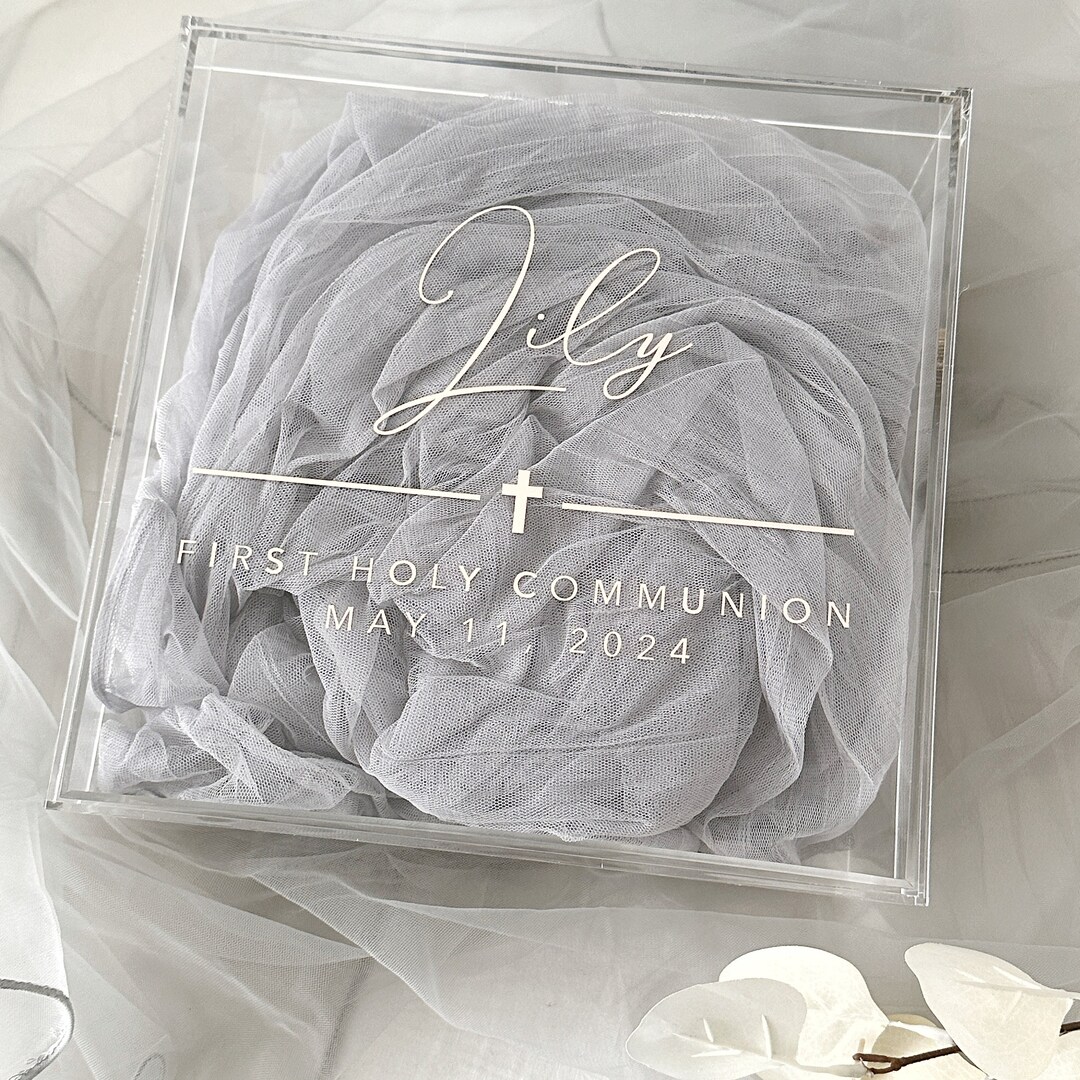 Personalized First Communion Baptism Gift, Baptism Gift Box, Baby ...