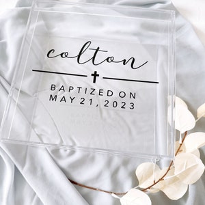 Personalized Baptism Gift Box, Baptism Gift Box, First Communion Gift ...