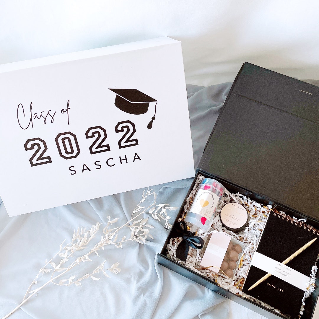 Personalized Graduation Gift Set Box Basket, Class of 2024, Unique Grad ...