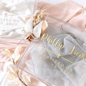 Personalized Baptism Gift Box, Baptism Gift Box, First Communion Gift ...