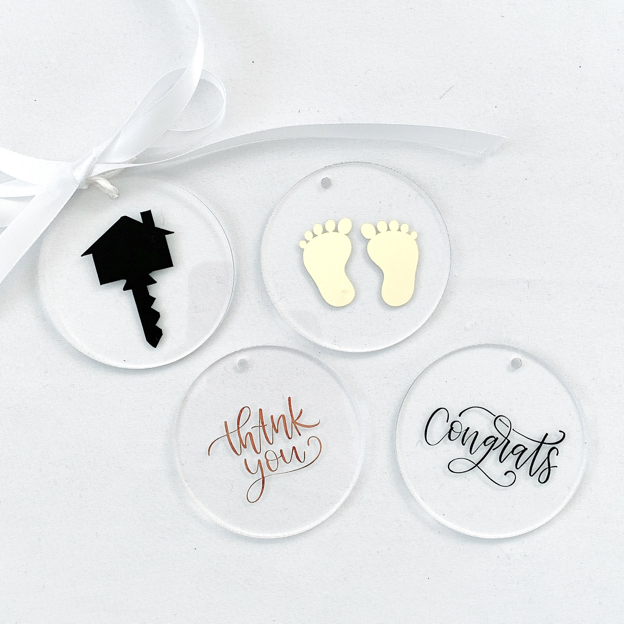 Personalized Clear Acrylic Tags Gift Tags Tags Gift Bag - Etsy Canada
