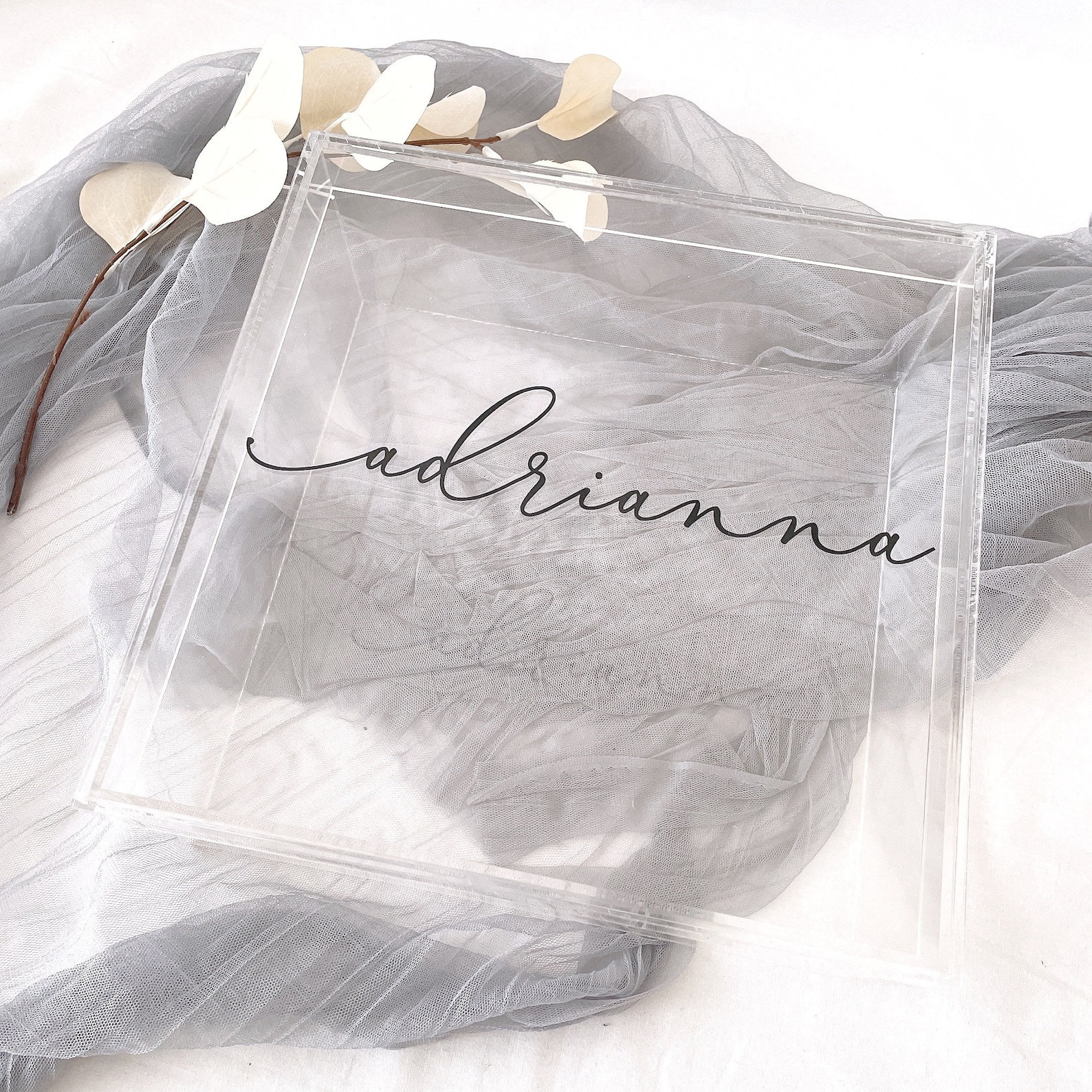 Personalized Acrylic Box Acrylic Box With Lid Personalized - Etsy