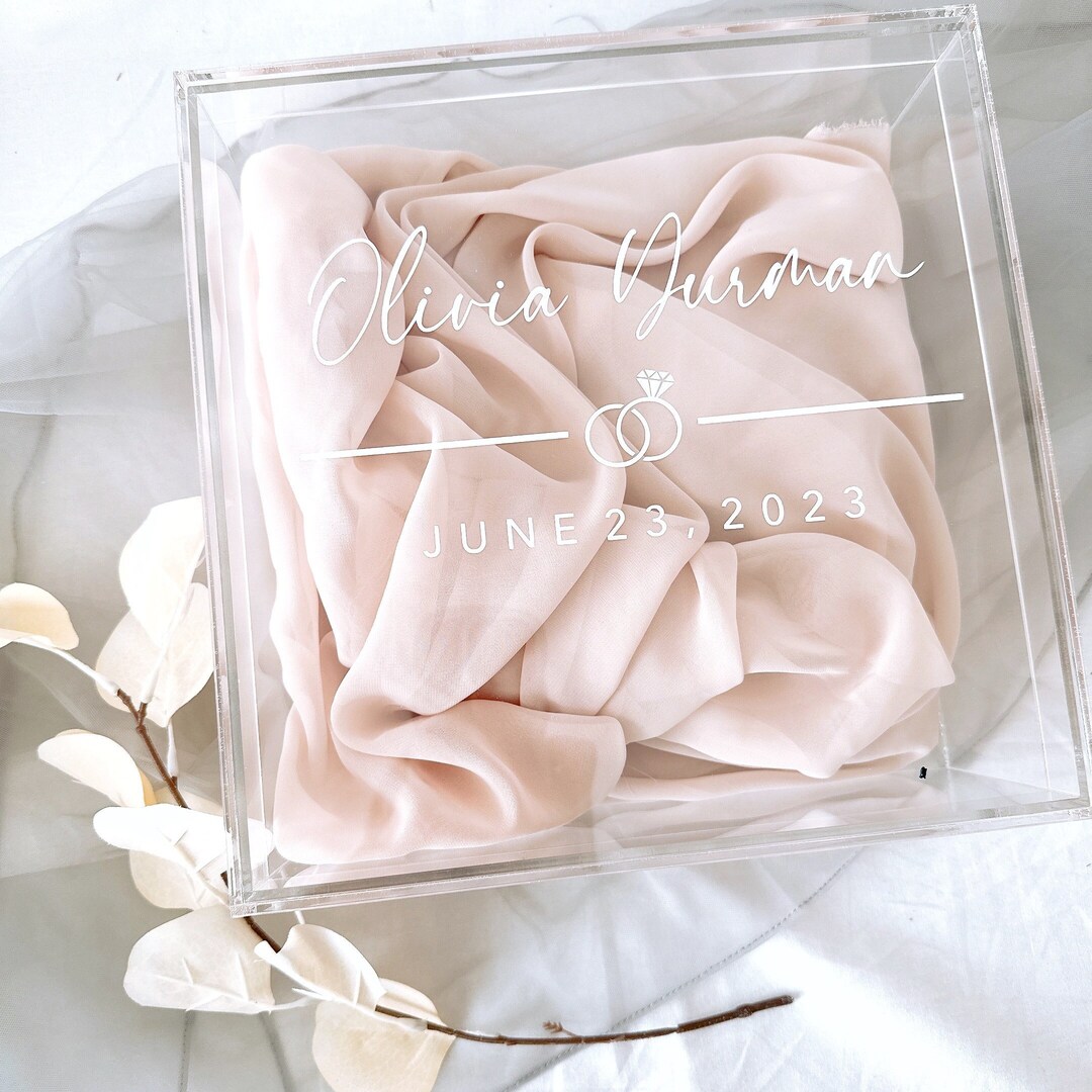 Personalized Wedding Gift Box, Personalized Acrylic Box, Acrylic Box ...