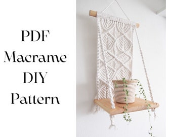 Macrame Pattern PDF Tutorial Instant Download DIY Macrame Wall - Etsy