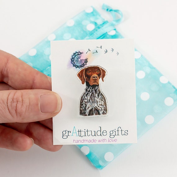 German Shorthaired Pointer Pin GSP Pin Lapel or Backpack Pin | Etsy
