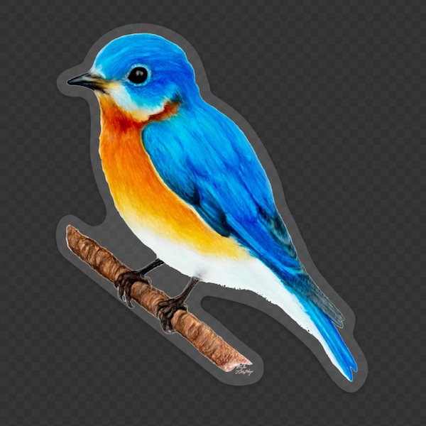 Blue Bird Art - Etsy