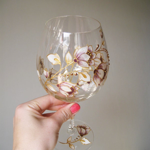 Hand Painted Glass - Etsy