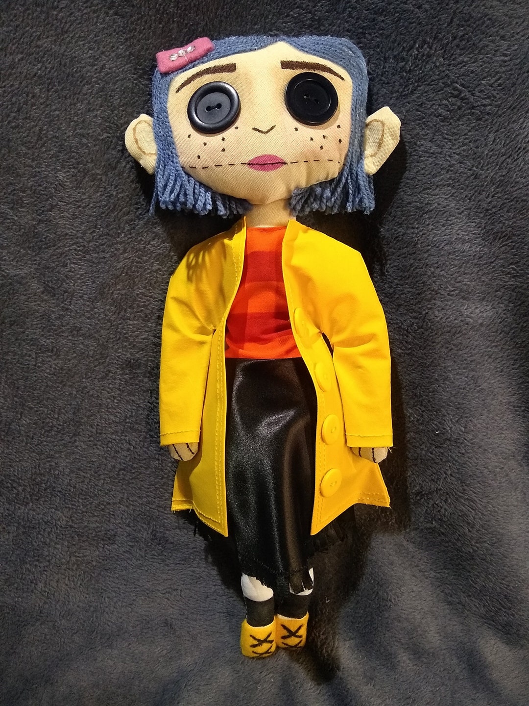 Cloth Doll / Coraline Doll / Coraline and the Secret Door / - Etsy