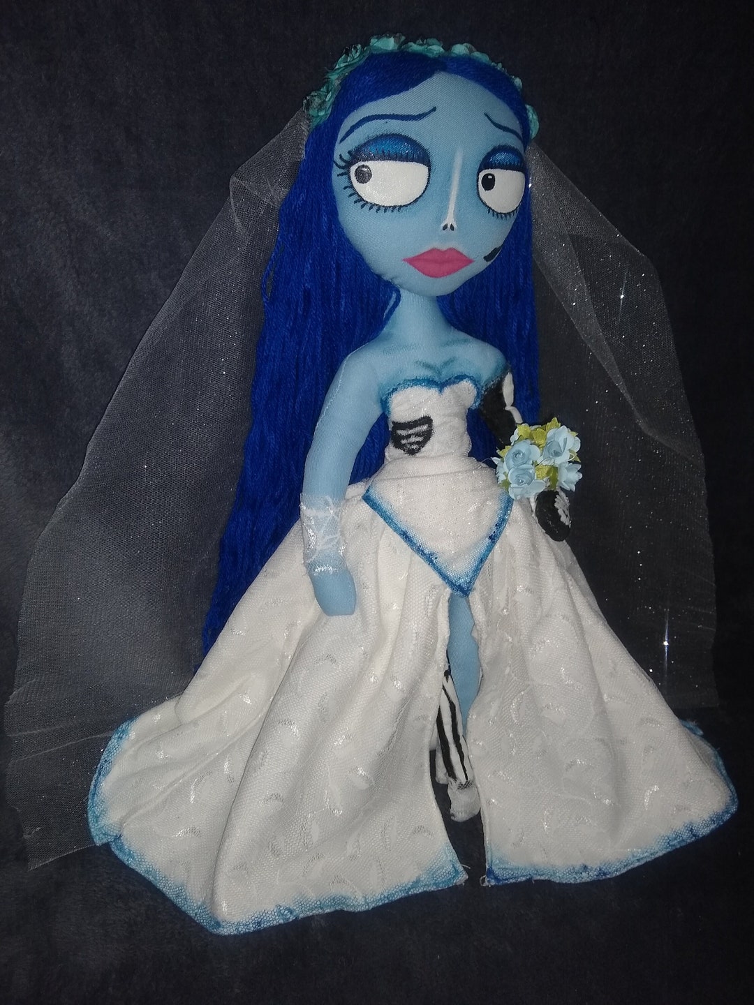 Beautiful Emily Cloth Doll / Corpse Bride / Gothic Cloth Doll / Jack ...