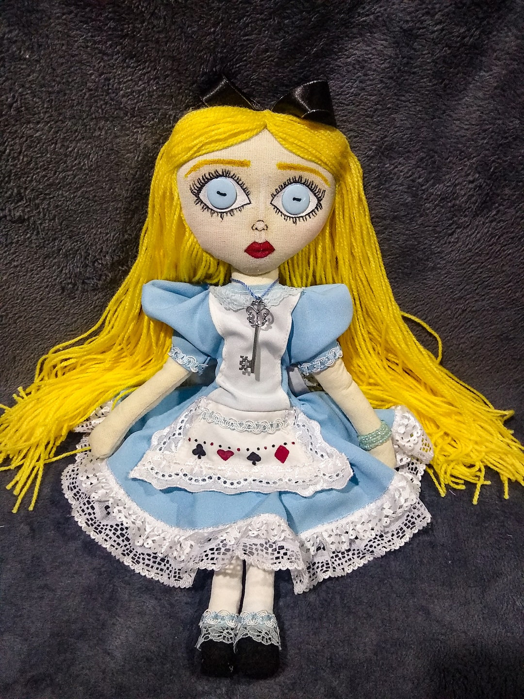 Alice in Wonderland / Gothic Doll / Cloth Doll / Creepy / Alice's ...