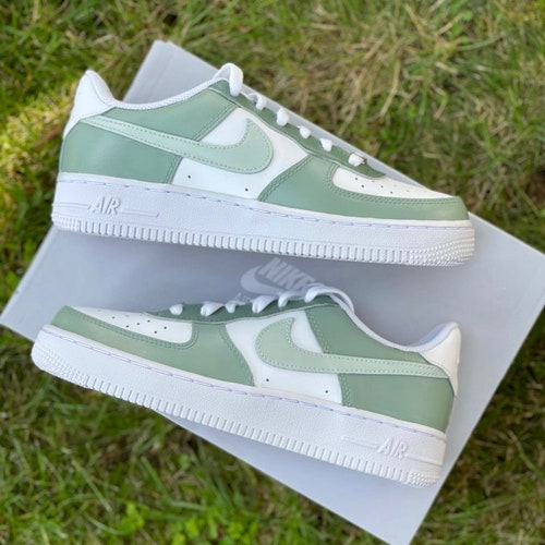 Custom Sage Green Air Force 1s Green AF1 - Etsy