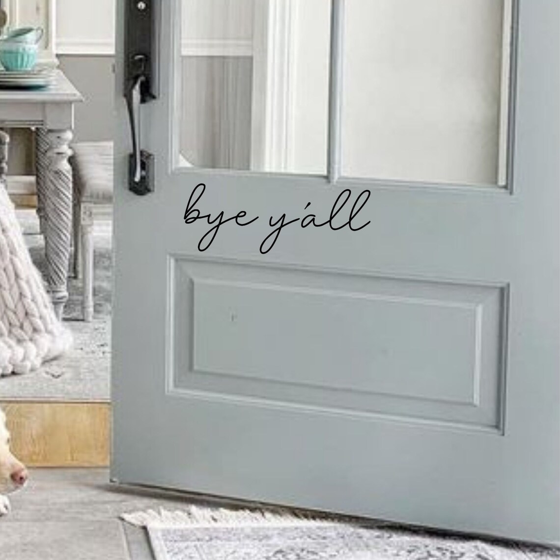 Bye Yall Door Decal Goodbye Front Door Vinyl Decal Goodbye - Etsy