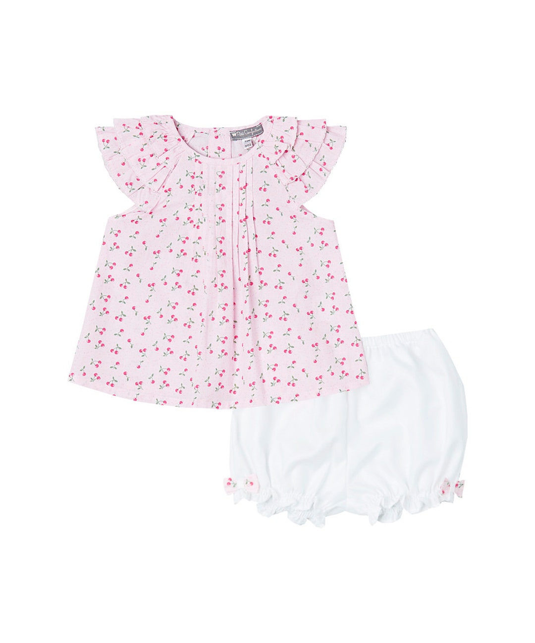 Pink Floral Ruffle Top & Bloomers - Etsy