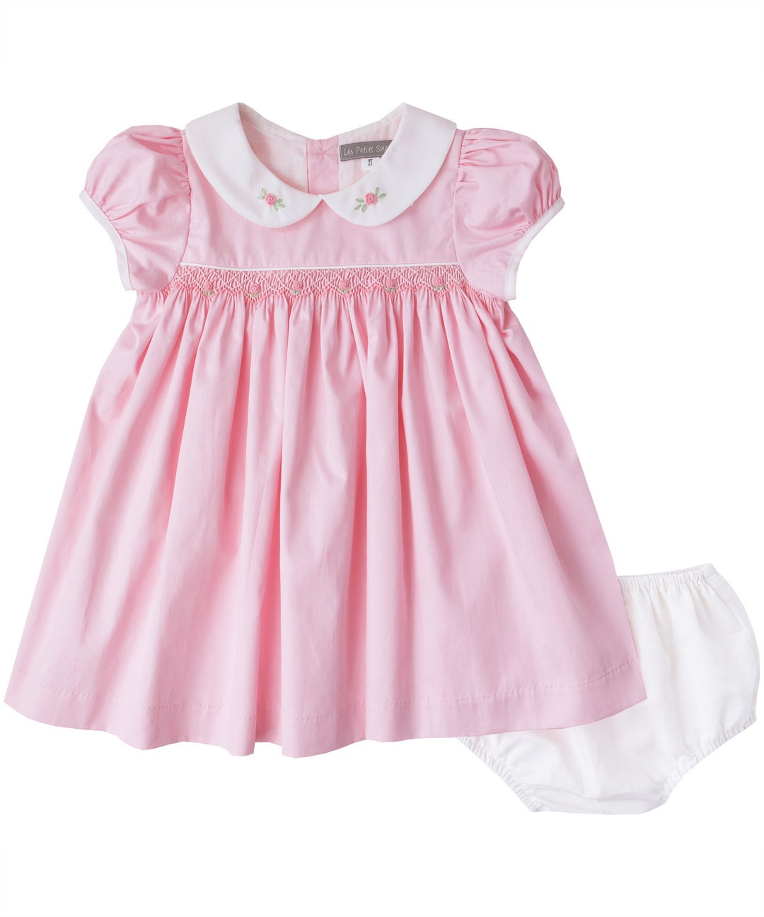 Pink Smocked Puff Sleeve Dress - Etsy