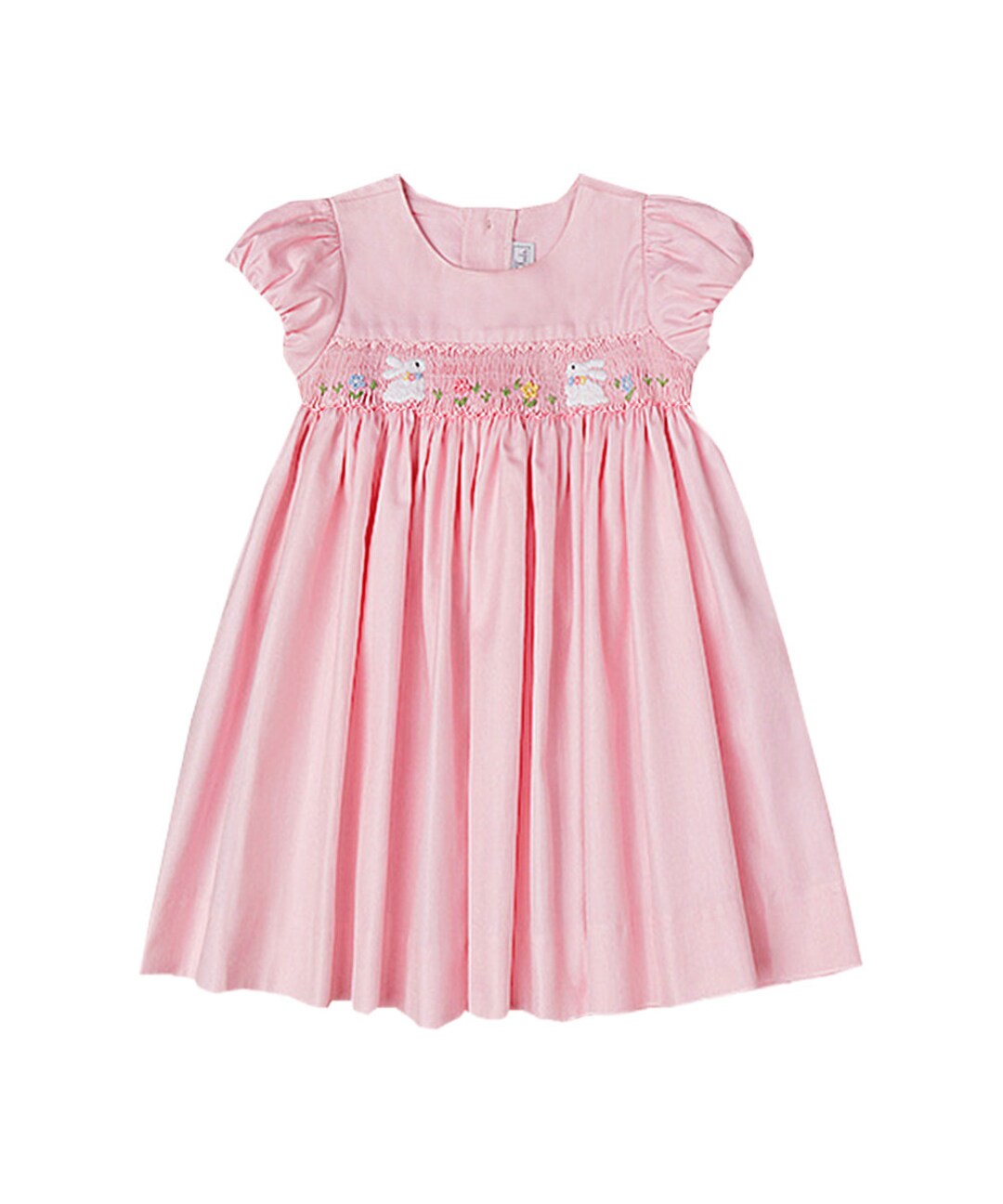 Pink Bunny Smocked Dress - Etsy