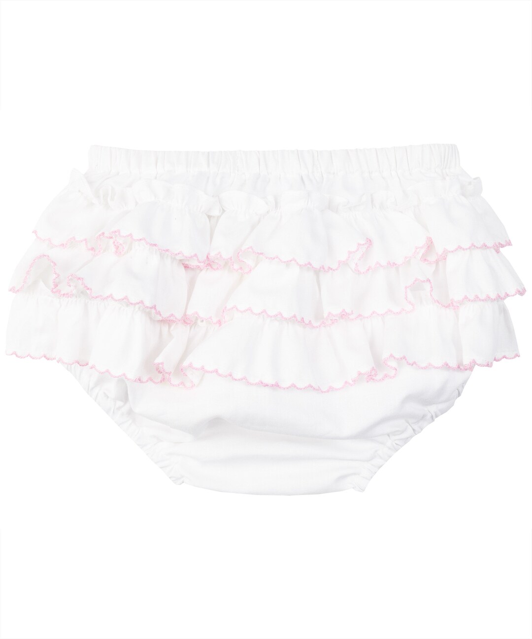 White & Pink Ruffle Bloomers - Etsy
