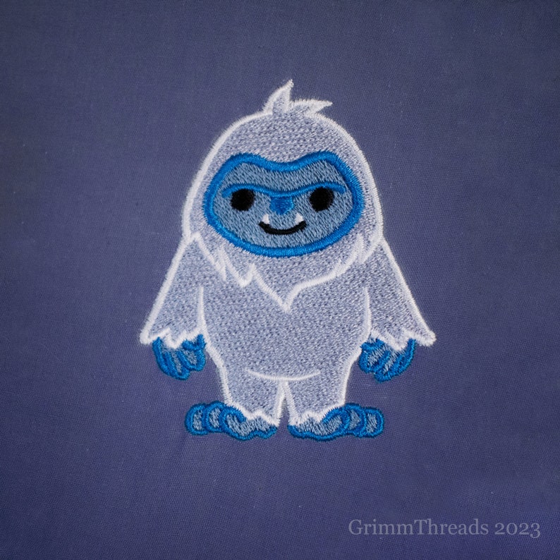 The Friendliest Bigfoot- Machine Embroidery File Design. 4 X 4 Inch ...