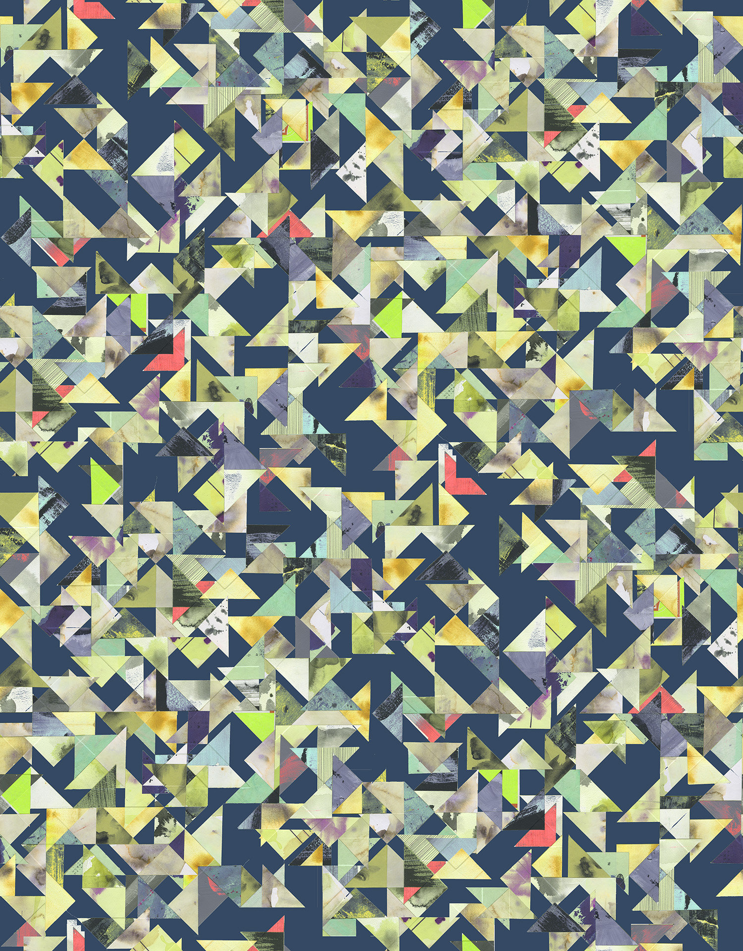 Pastel Geometric Wallpaper: Trade Routes Removable Wall Decor - Made in ...