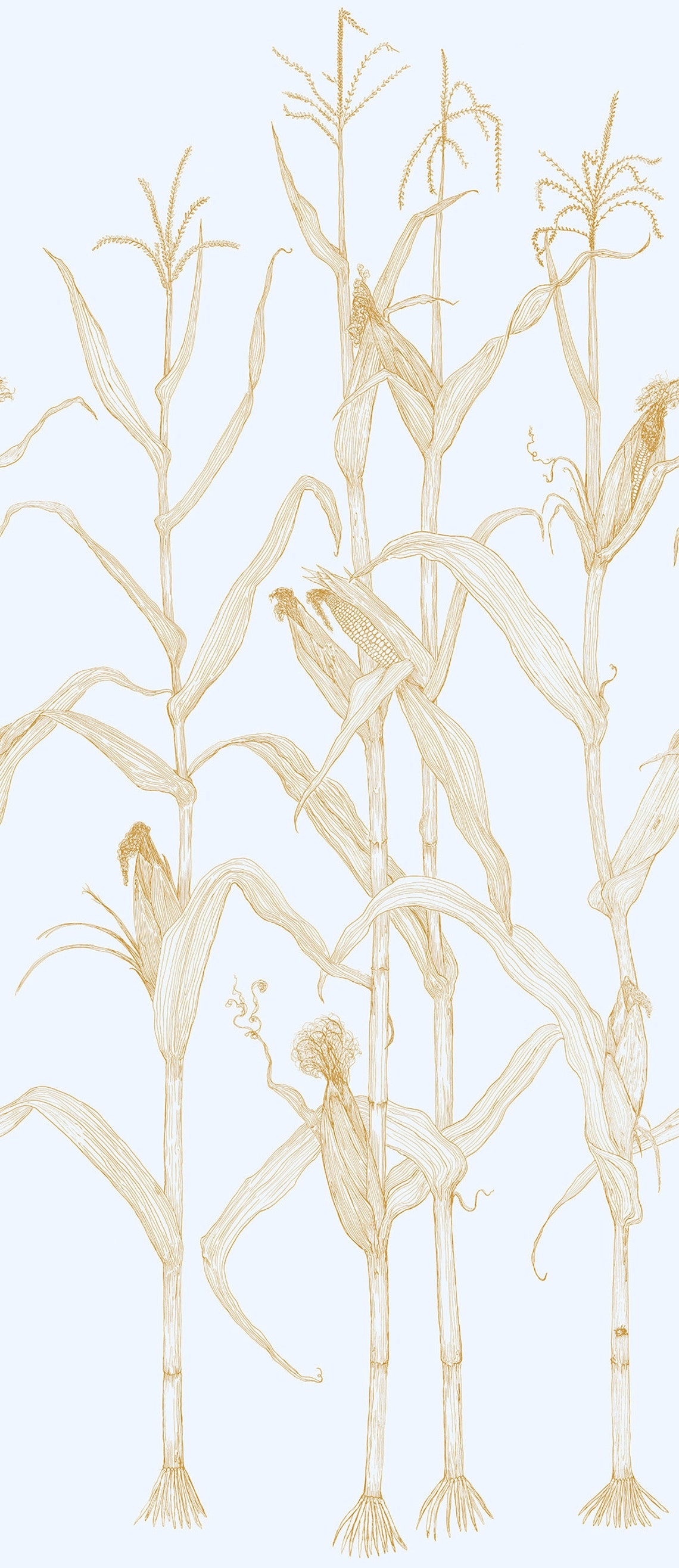 Corn Rows Wallpaper Green and All Colorwaysremovable Wall | Etsy