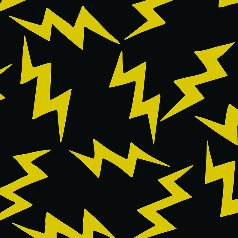 Lightning Bolt Wallpaper: Removable Wall Decoration, Made in USA - Etsy