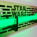 Personalized Double Bladed 4 Hook Lightsaber Stand Hilt and Blade Wall ...