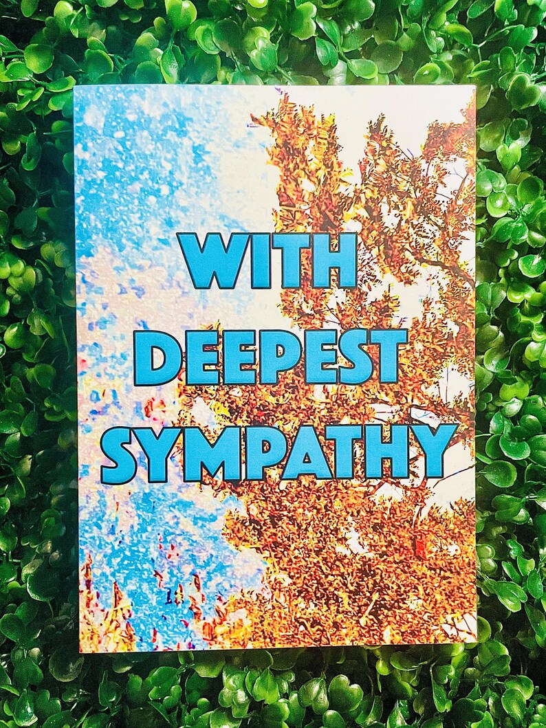 Christian Sympathy Card | Original Artwork | for Condolence, Loss ...
