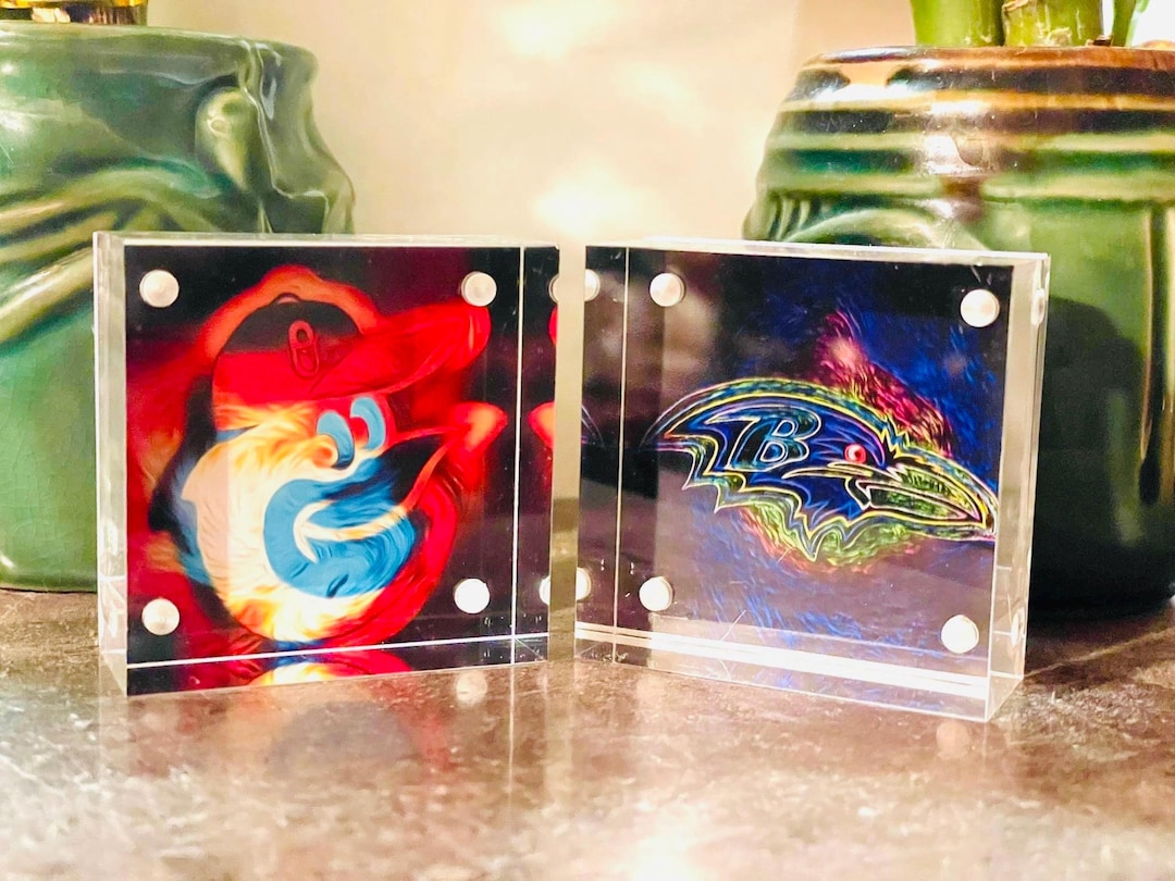 Baltimore Ravens & Orioles Acrylic Photo Blocks - Etsy