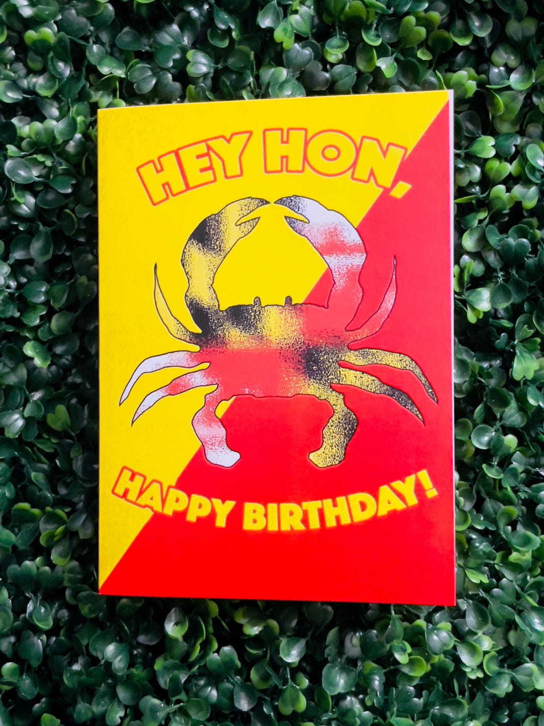 Maryland Crab Birthday Card: Colorful Illustrated Blue Crab Design - Etsy
