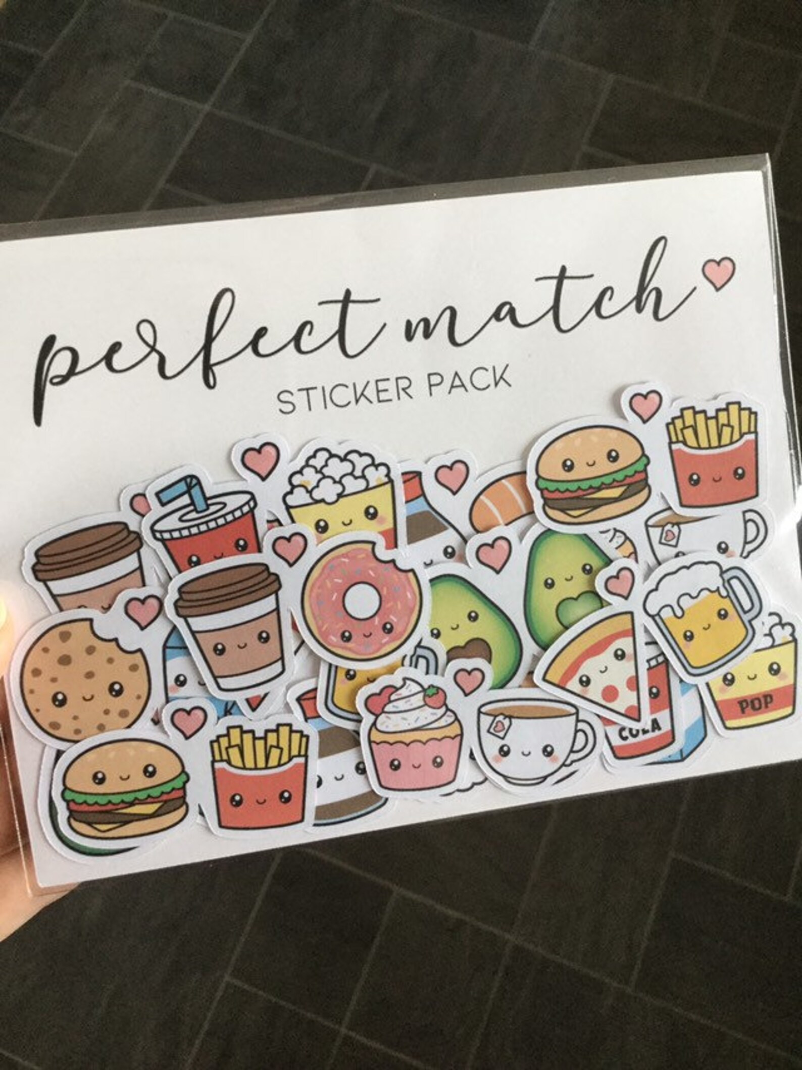 Perfect Match Die Cut Sticker Pack - Etsy UK