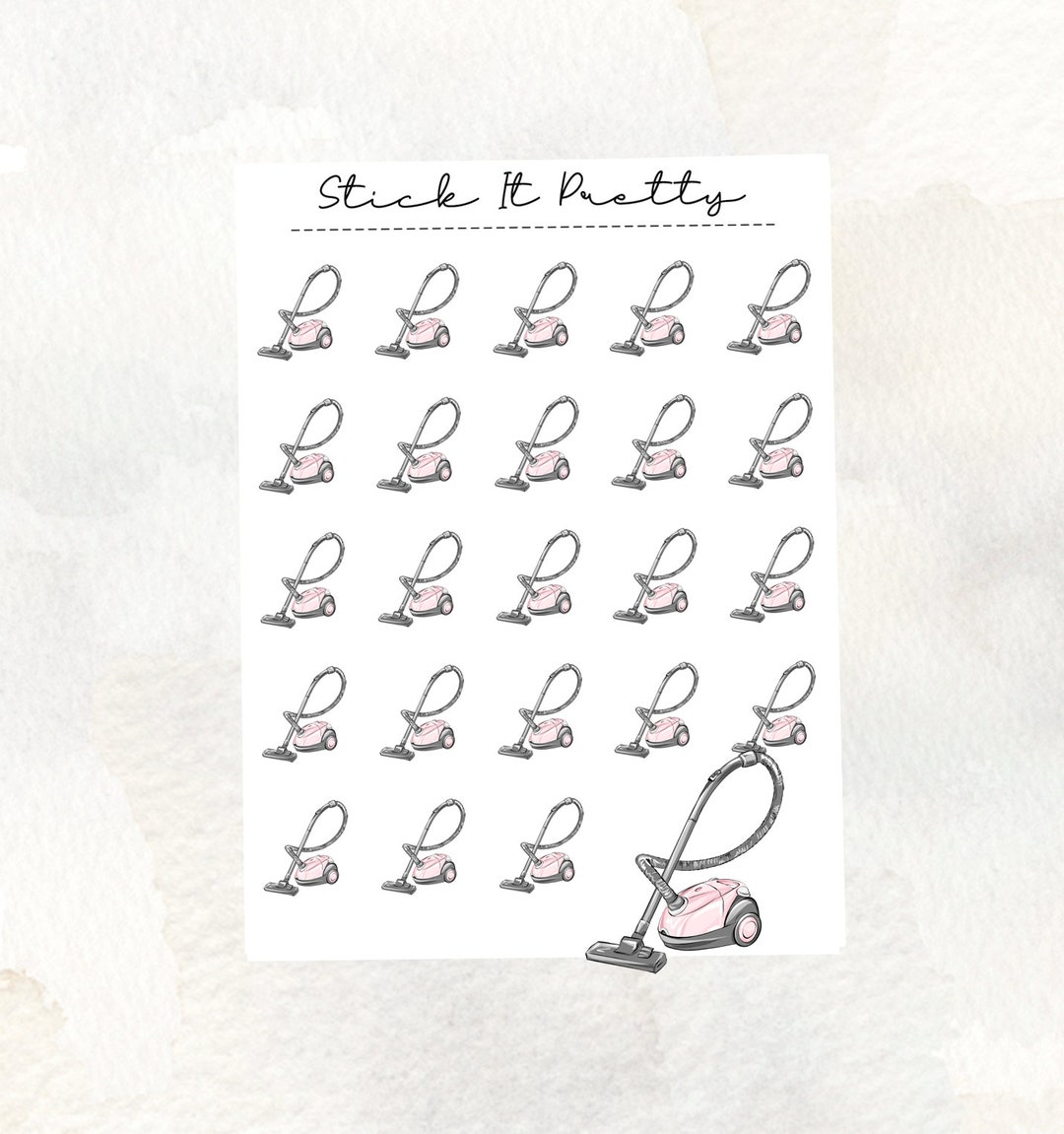 Hoover / Vacuum Icon Planner Stickers - Etsy