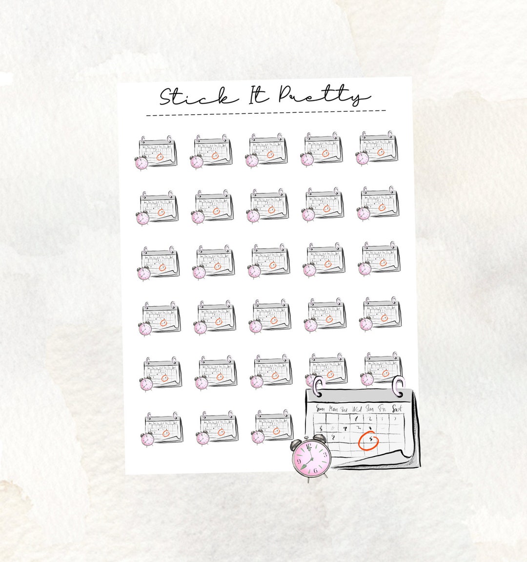 Deadline Icon Planner Stickers / Calendar - Etsy