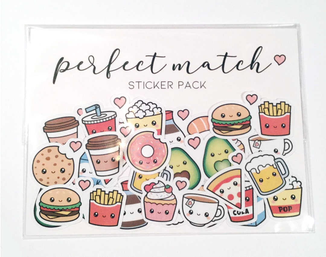 Perfect Match Die Cut Sticker Pack - Etsy UK