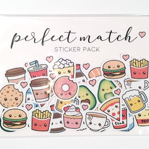 Perfect Match Die Cut Sticker Pack - Etsy UK