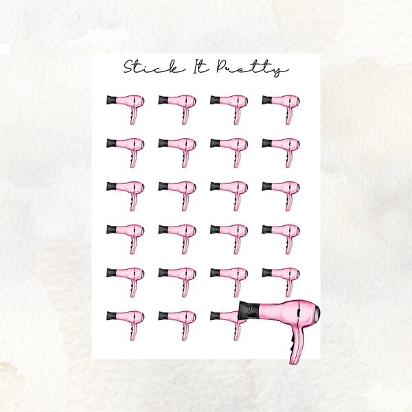 Hair Dryer Stickers - Etsy