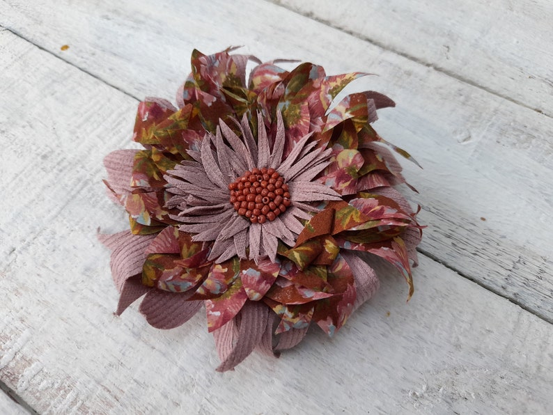 Dress Flower Fabric Jeans Flower Brooch - Etsy