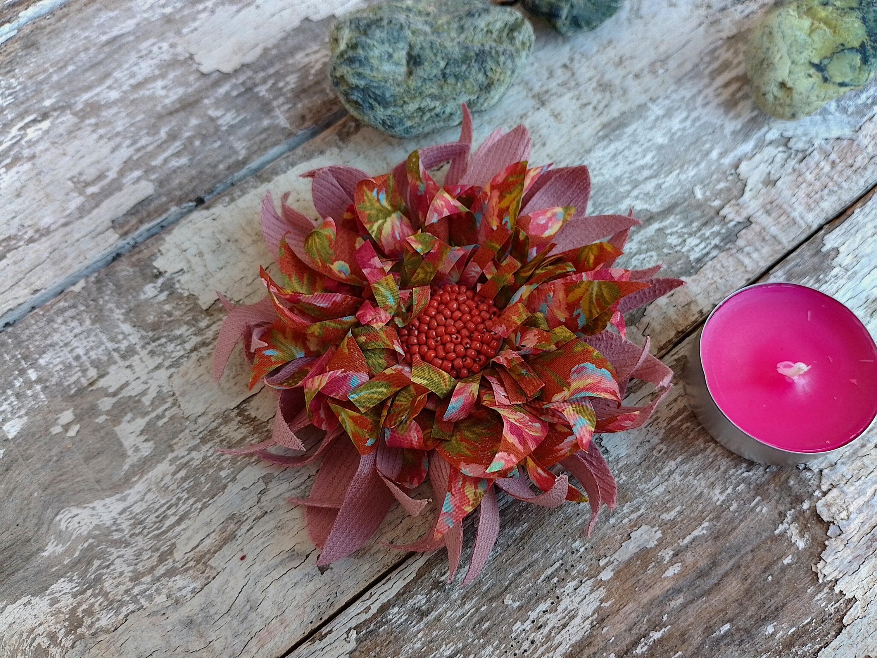 Dress Flower Fabric Jeans Flower Brooch - Etsy