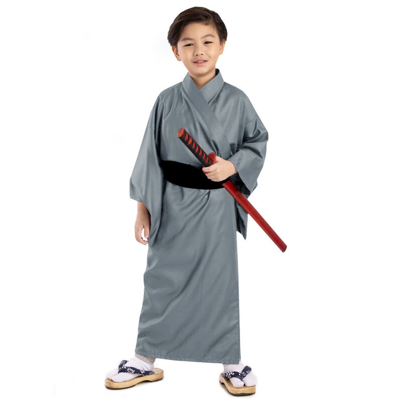 Traditional Japanese Samurai Yukata Kimono Outfit Obi for - Etsy