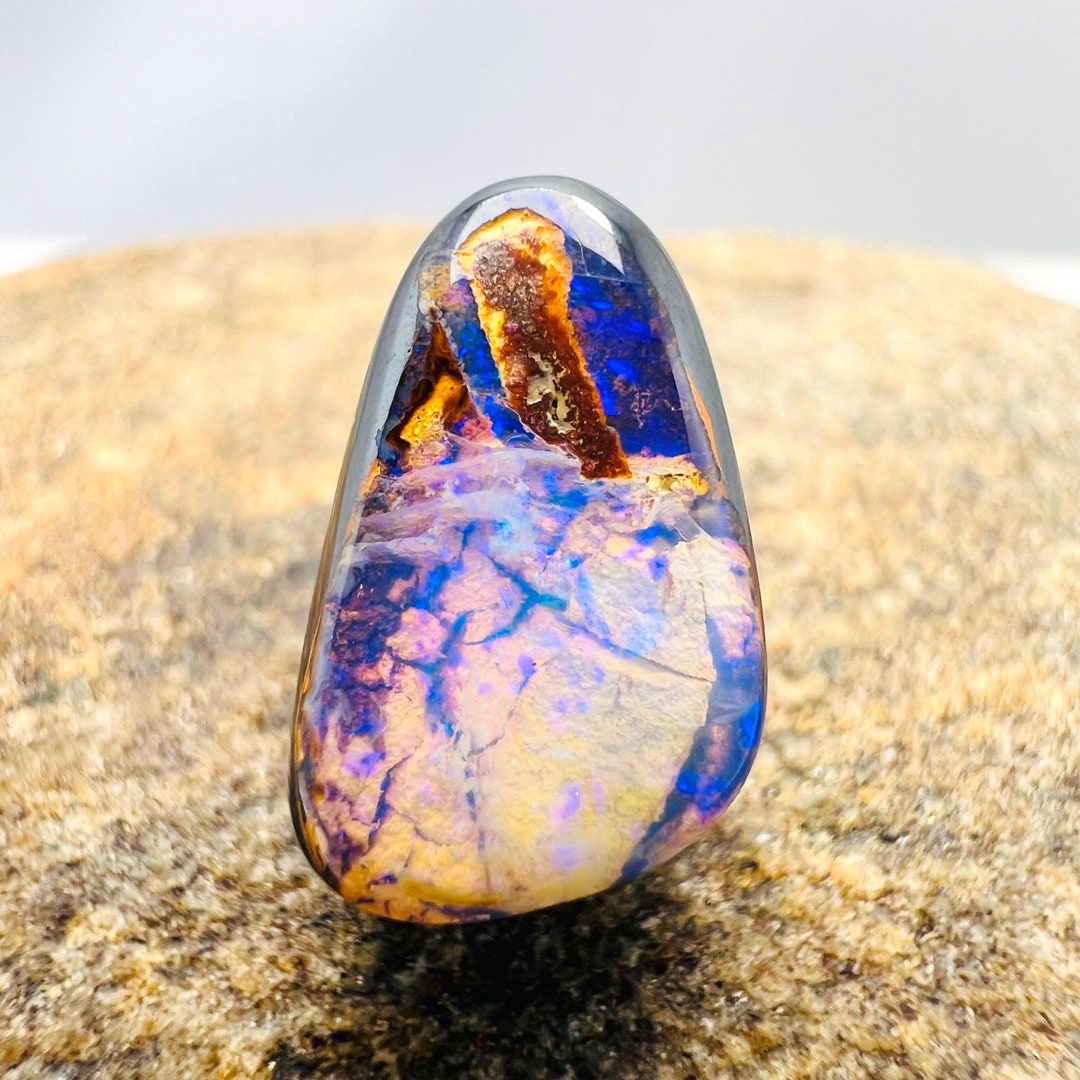 Boulder Opal Jewelry 4cts Natural Stone From Australia - Etsy