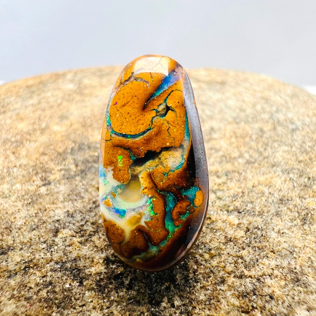 Boulder Opal Jewelry 5cts Natural Stone From Australia - Etsy
