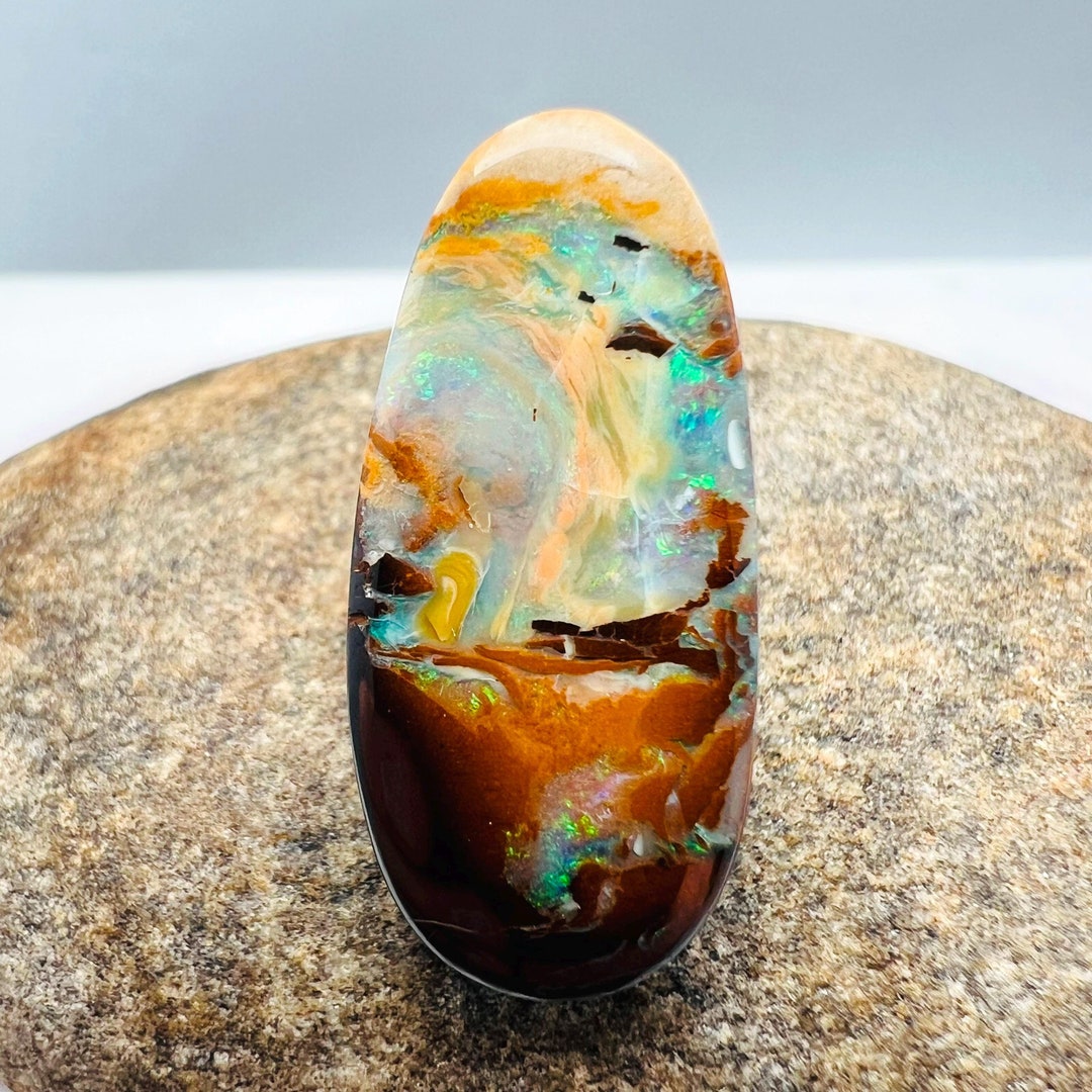 Boulder Opal Jewelry - 22.5 Carats - Natural Stone Australia - Etsy