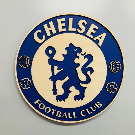 Chelsea FC Handcrafted Wooden Crest | Etsy