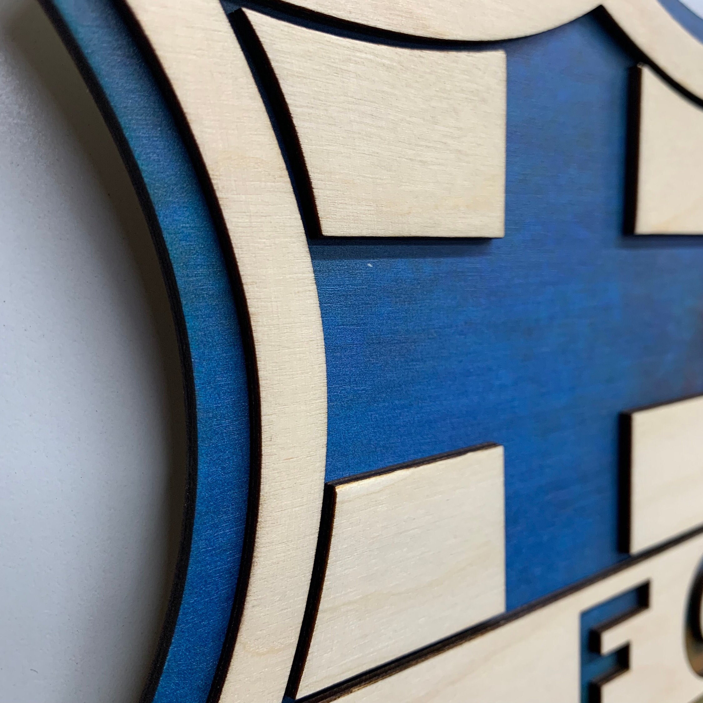 FC Barcelona Handcrafted Wooden Crest - Etsy