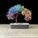 Handmade Rainbow Wire Bonsai Tree: Colorful Aluminum Sculpture - Etsy