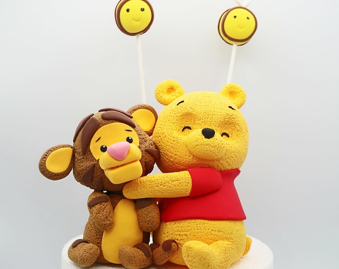 Winnie the Pooh, Tigger Hug Cake Topper - Etsy